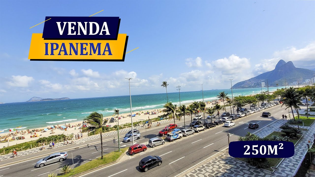 FRONTAL PRAIA DE IPANEMA I LUXO 250M2 I VISTA PANORÂMICA DESLUMBRANTE I ...