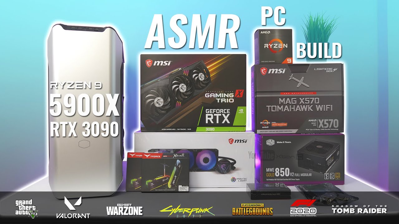 ($4500) 200K Editing/Gaming ASMR PC Build I Ryzen 9 5900X + RTX 3090 w ...