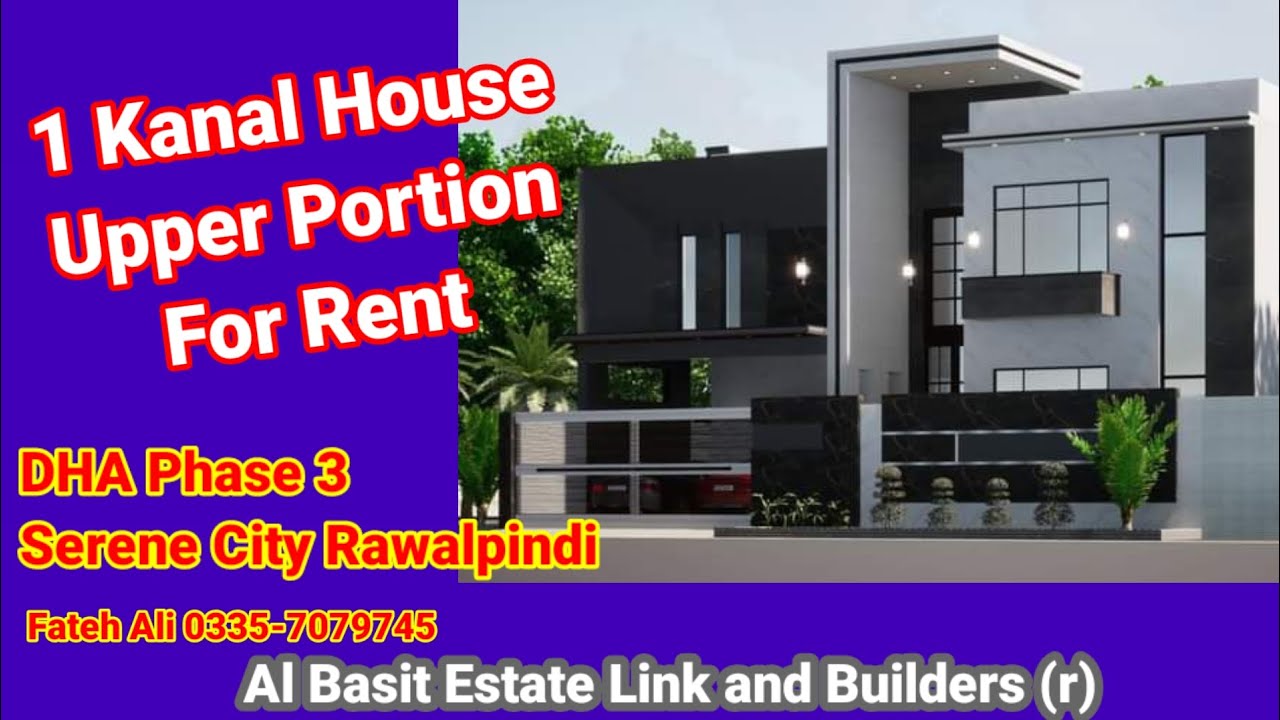 1 Kanal House | Brand New | Upper Portion | For Rent | DHA Phase 3 ...