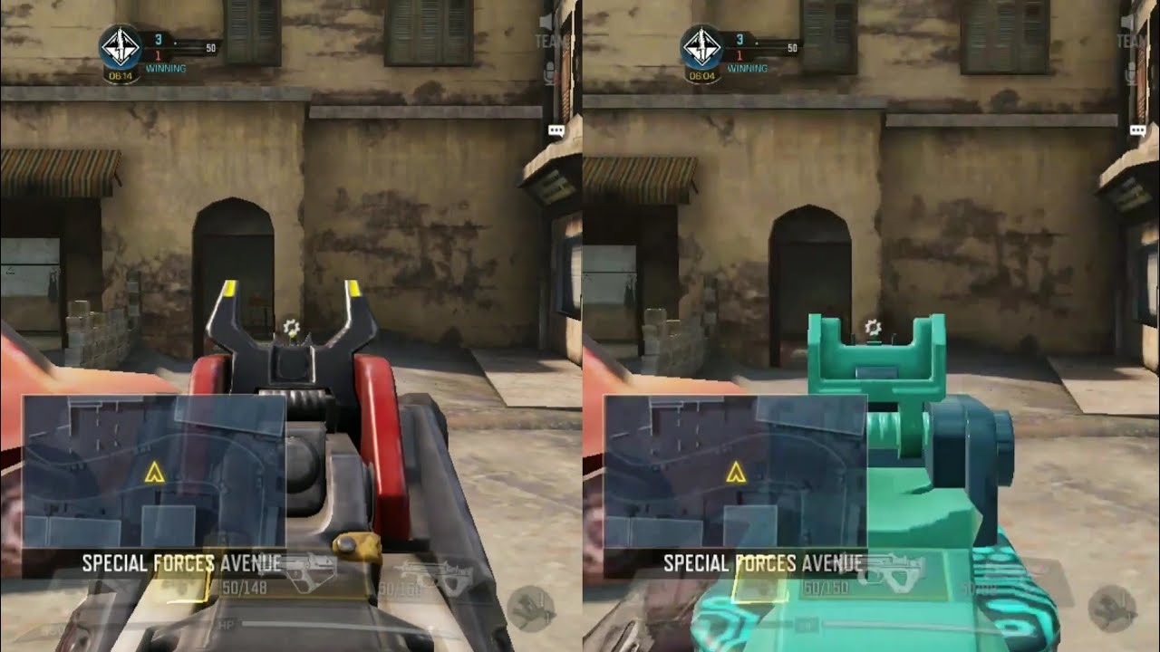 ROYAL CRIMSON PDW 57 vs Normal PDW 57| comparison | CODMOBILE - YouTube