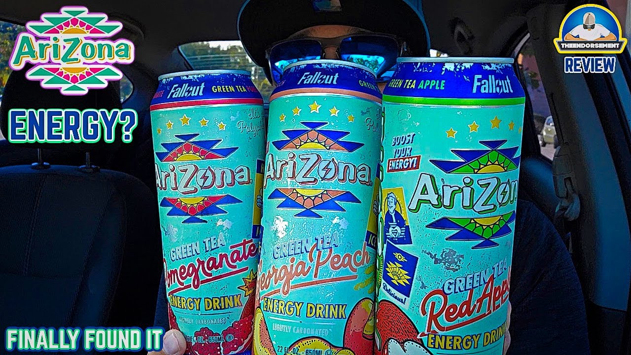 Arizona® Fallout® Energy Drinks Review! 🔋 | ALL 3 Flavors 🍎🍑 ...