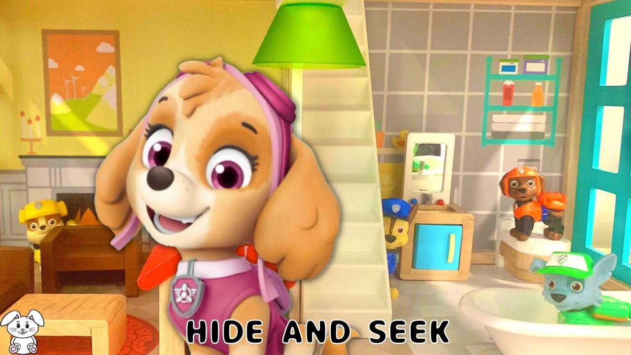 PAW PATROL Pups Play Hide and Seek | Pretend Play with Toys | Made for ...