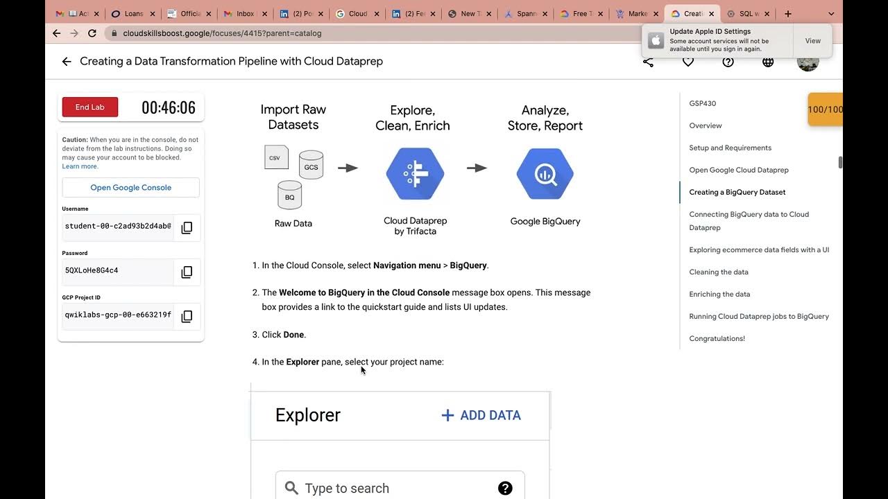 Cloud DataPrep Qwiklabs - YouTube