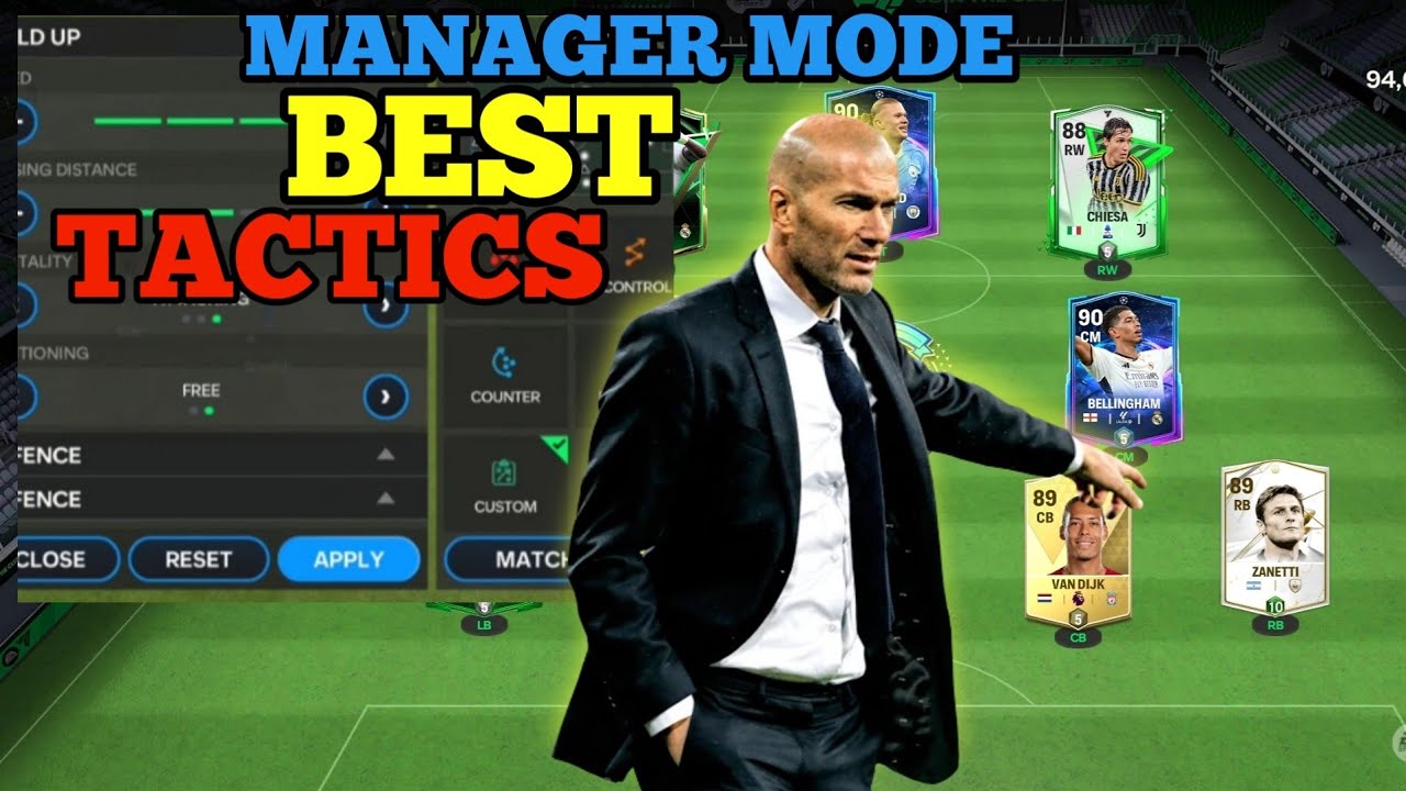 BEST MANAGER MODE TACTICS IN EA FC 24 MOBILE - YouTube