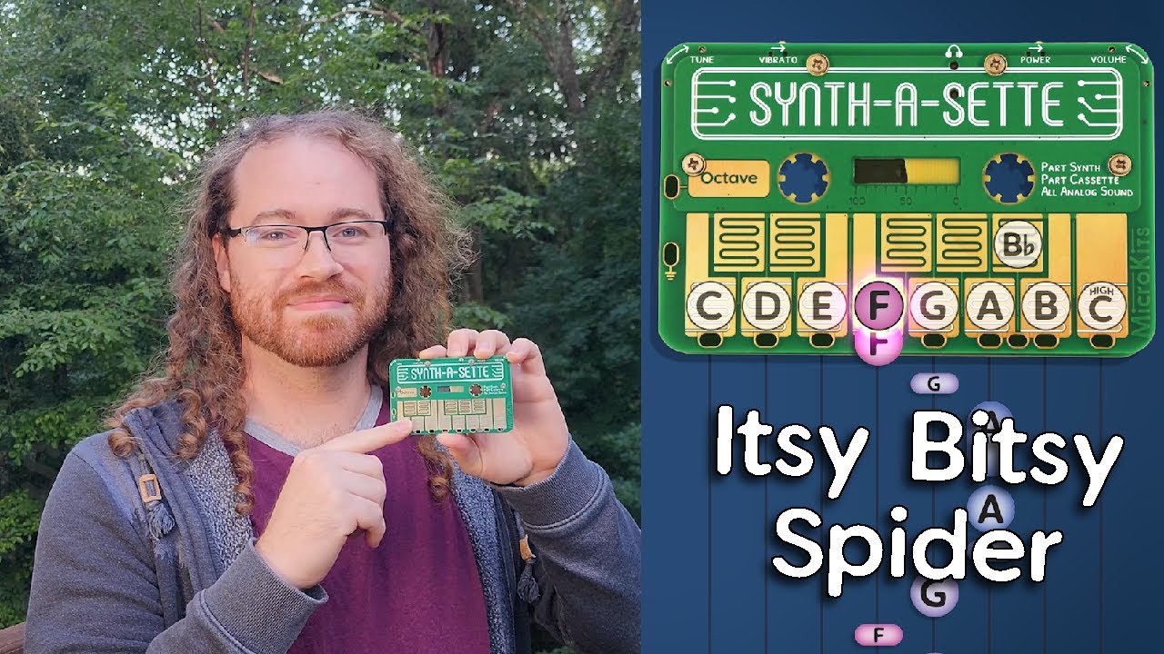 Let's Play "Itsy Bitsy Spider" on the Synth-a-Sette with moshibass ...