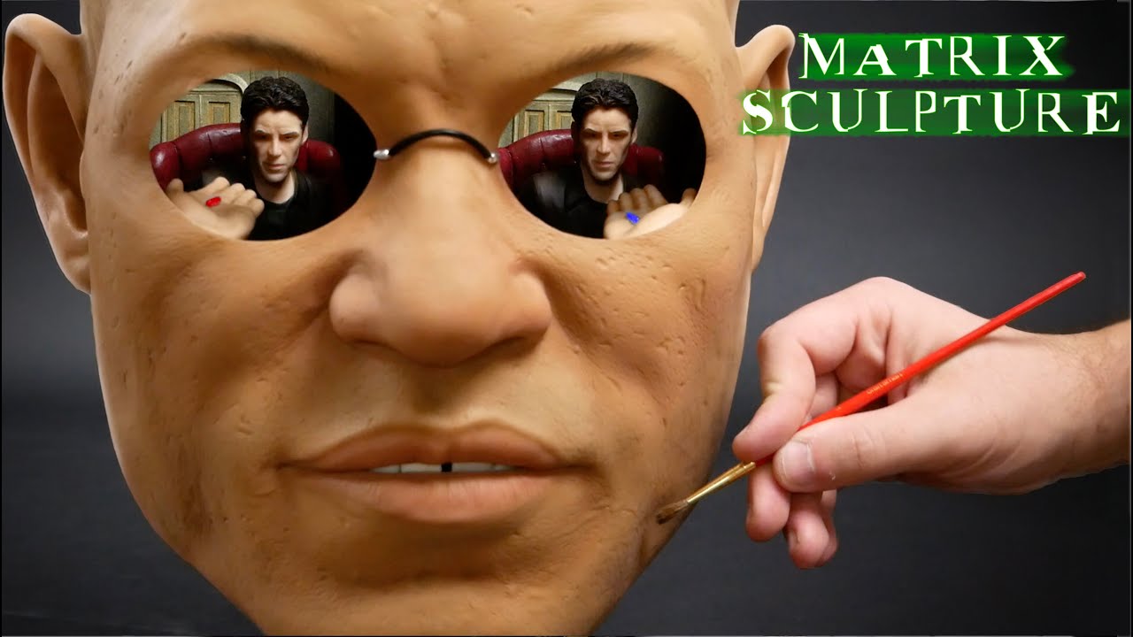 Morpheus and Neo Sculpture Timelapse - The Matrix - YouTube