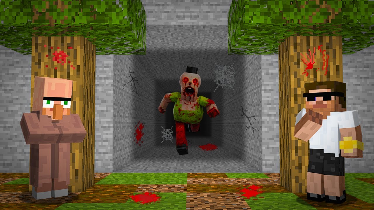 A Mysterious Mob Attack Our Village in Minecraft.. - YouTube