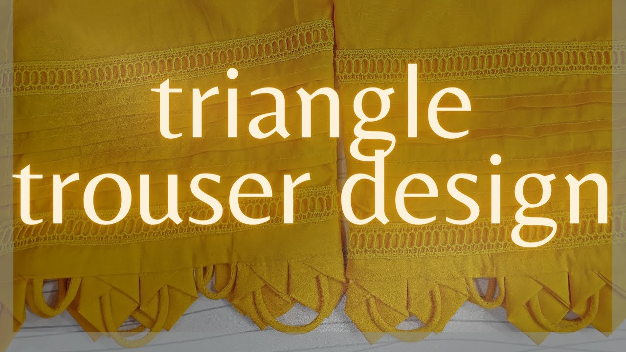 Simple trouser with triangles |Only Stitching - YouTube