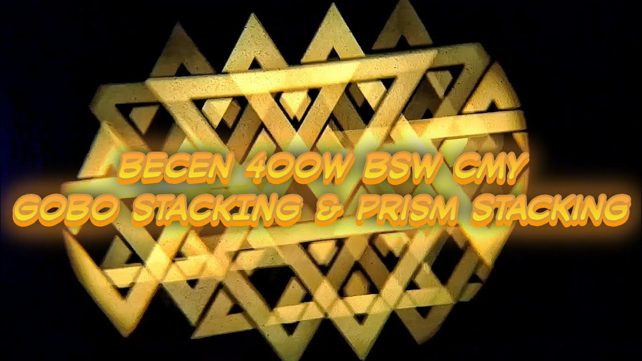 Stacking Gobos & Prisms To Make Intense Light Effects with Becen 400w ...