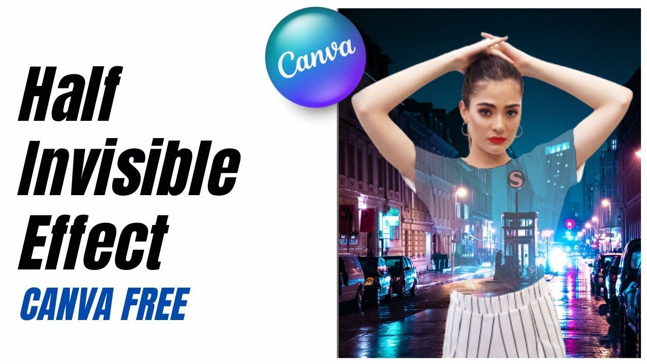 Half Invisible Man Effect Canva Free Tutorial Paradoxes and Surreal Art ...