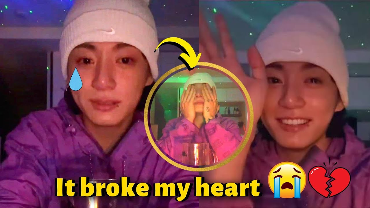 Real reason Jungkook was crying during his live weverse last night ...