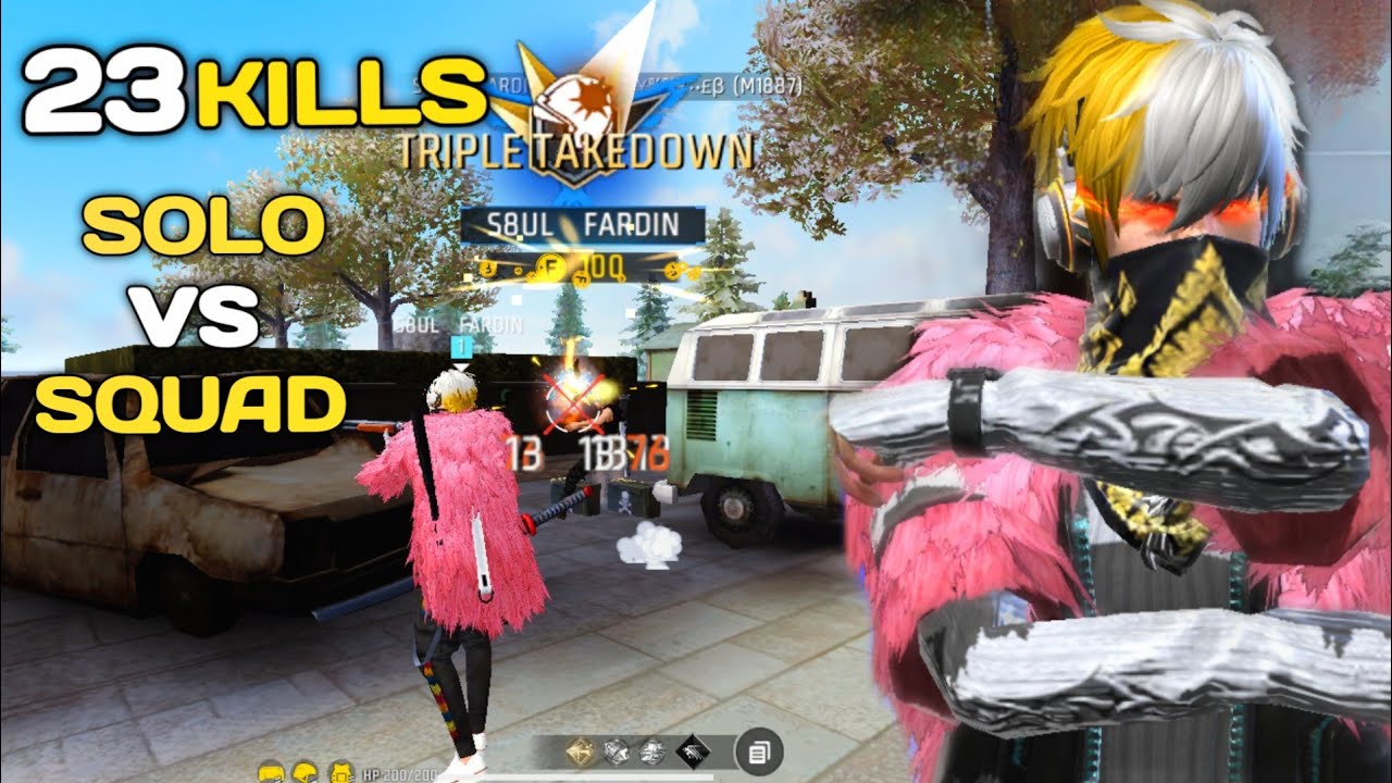 23 KILL 💪 Solo Vs Squad🪂[ Full Gameplay ] ISKCON FreeFire - YouTube