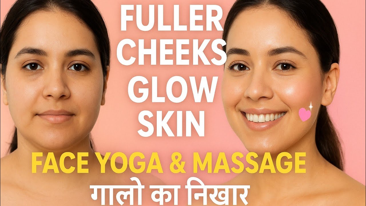 गालों में निखार पाएं / Fuller Cheeks & Natural Glow | Face Yoga ...