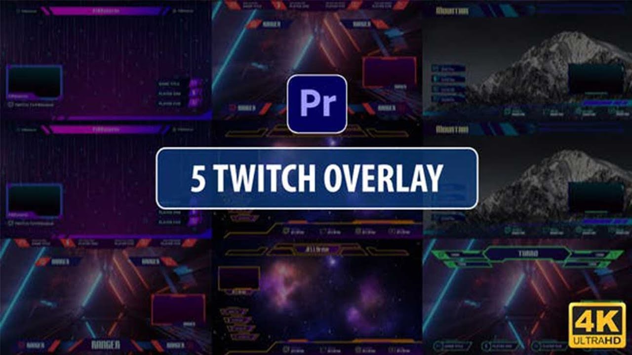Twitch Overlay Stream easy to customize for Premiere Pro - YouTube