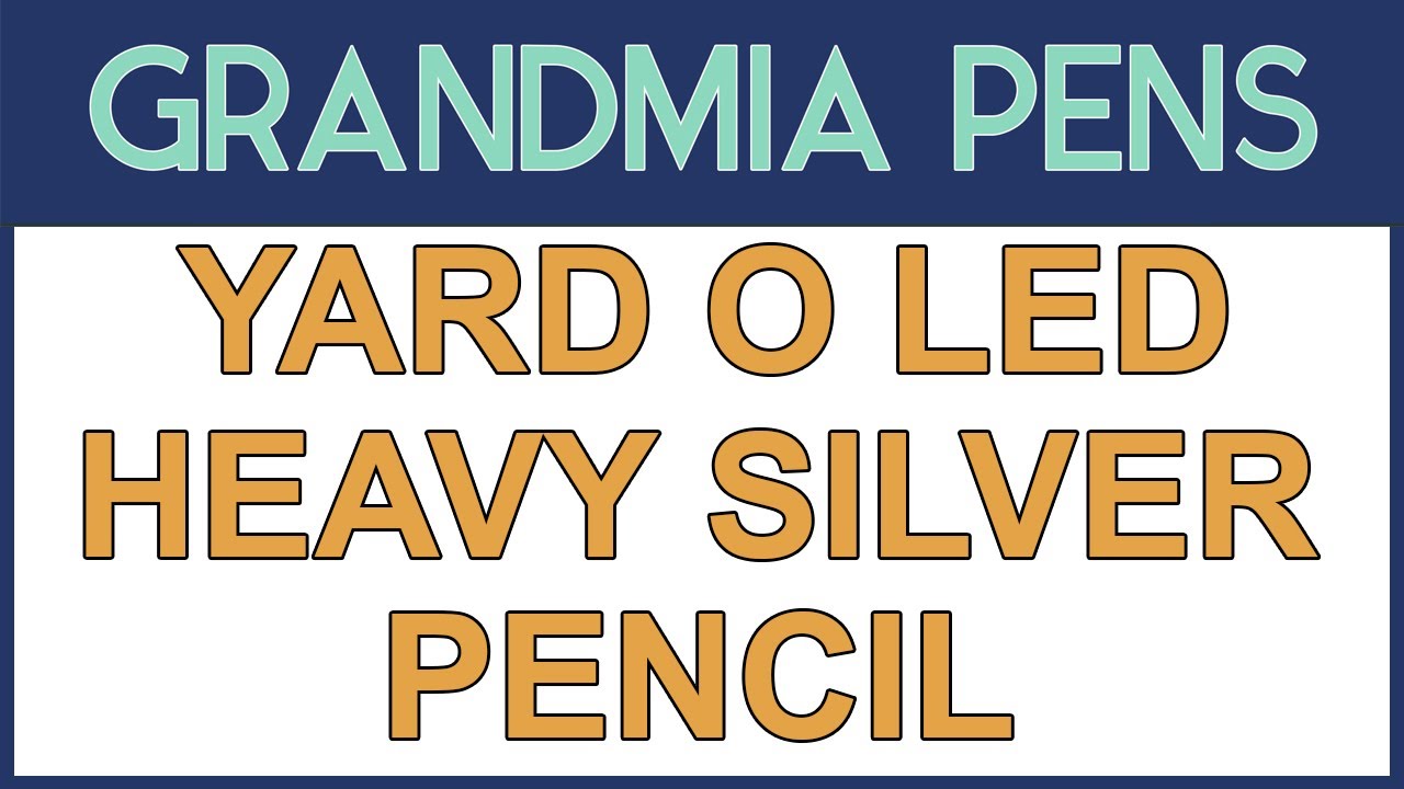 VINTAGE YARD O LED HEAVY SILVER MECHANICAL PENCIL - YouTube