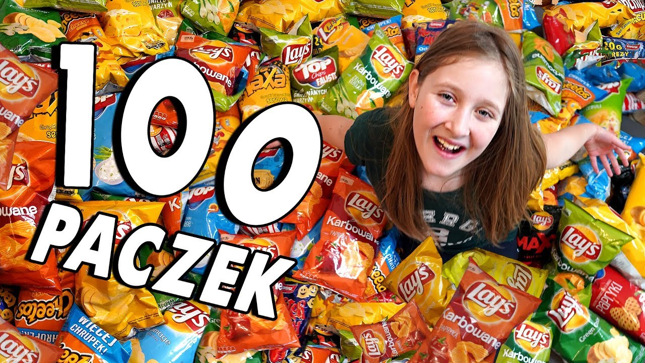 100 PACZEK CHIPSÓW ‼😲 KTO JE WYGRA?😜 - YouTube