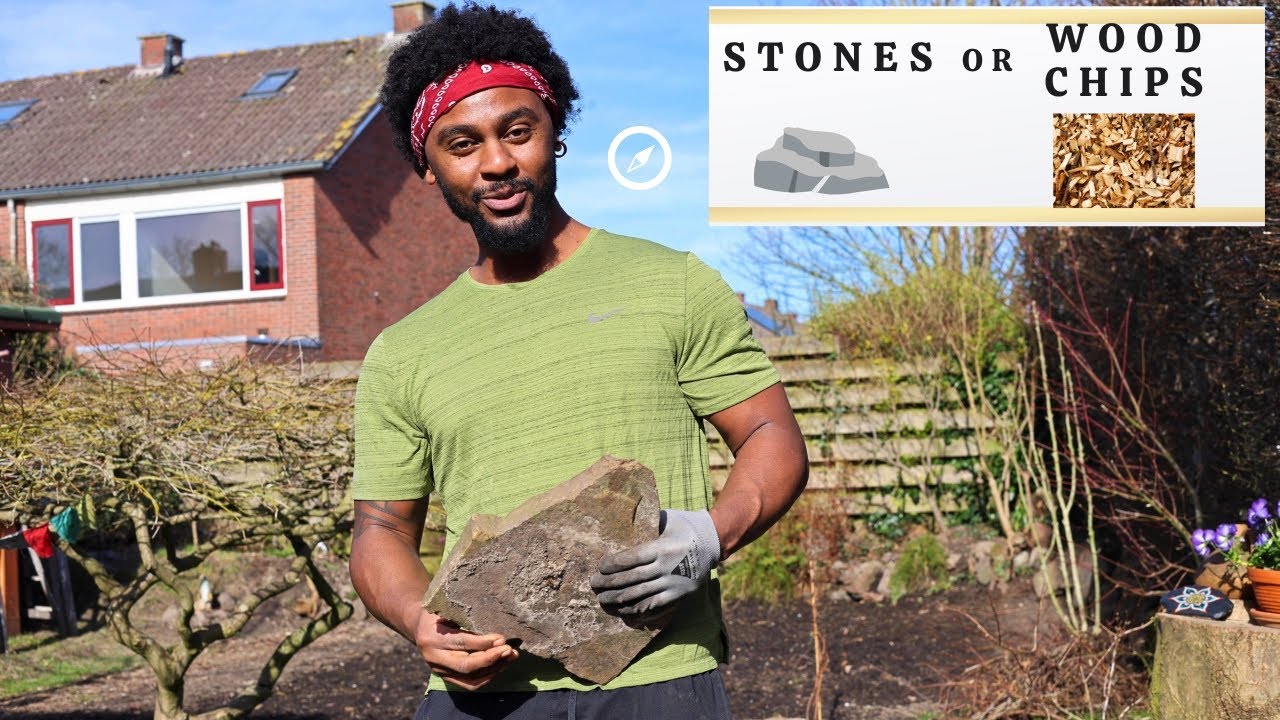 #8 Creating Vegetable Garden's Stone Pathways - YouTube
