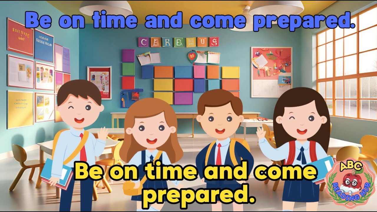 Reading Practice for Kids | Learn Classroom Rules with Simple English ...