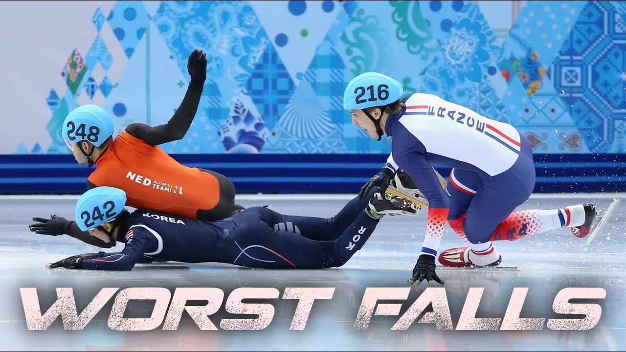 Short Track Speed Skating's Worst Falls Part 1 - YouTube