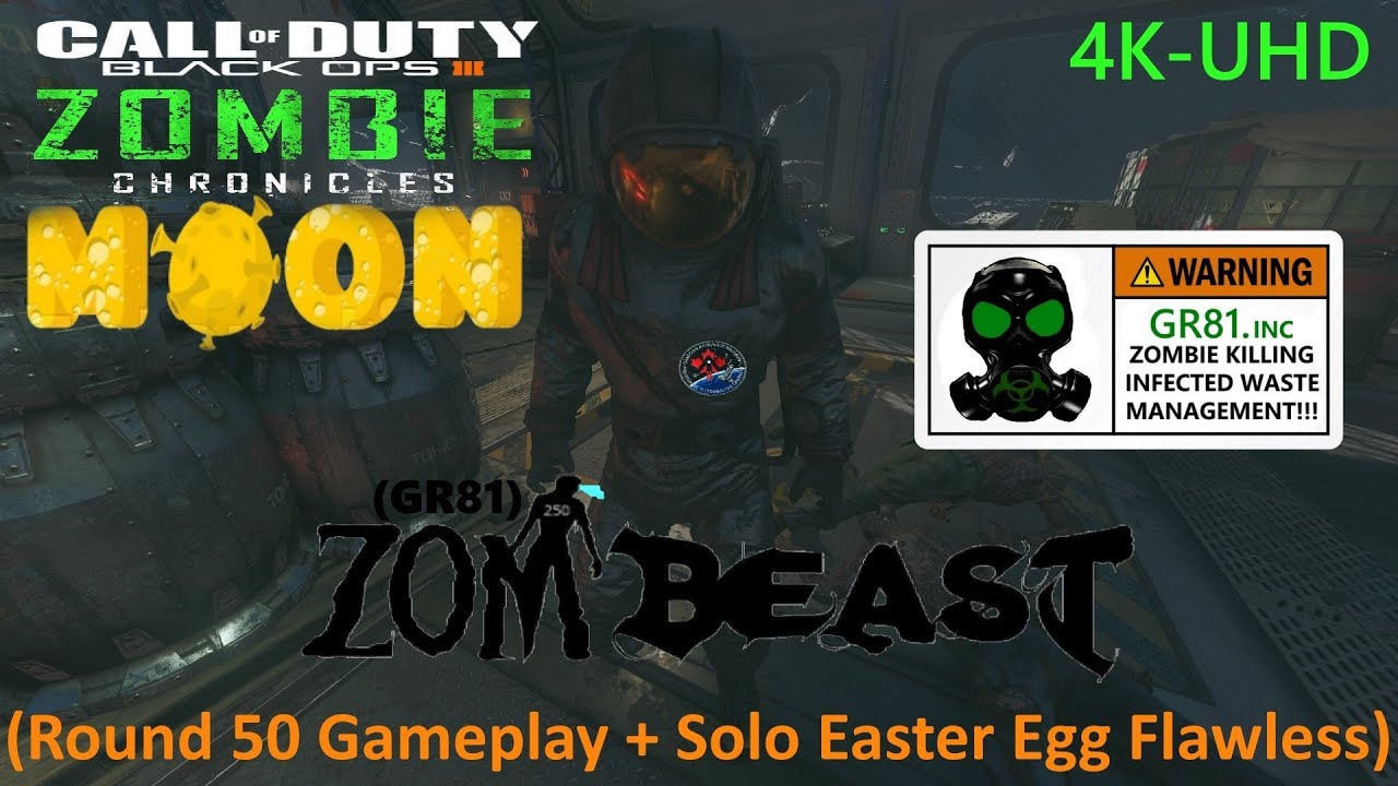 (Moon) PC BO3 Zombie Chronicles 4K-UHD (Round 50 Gameplay + Solo Easter ...