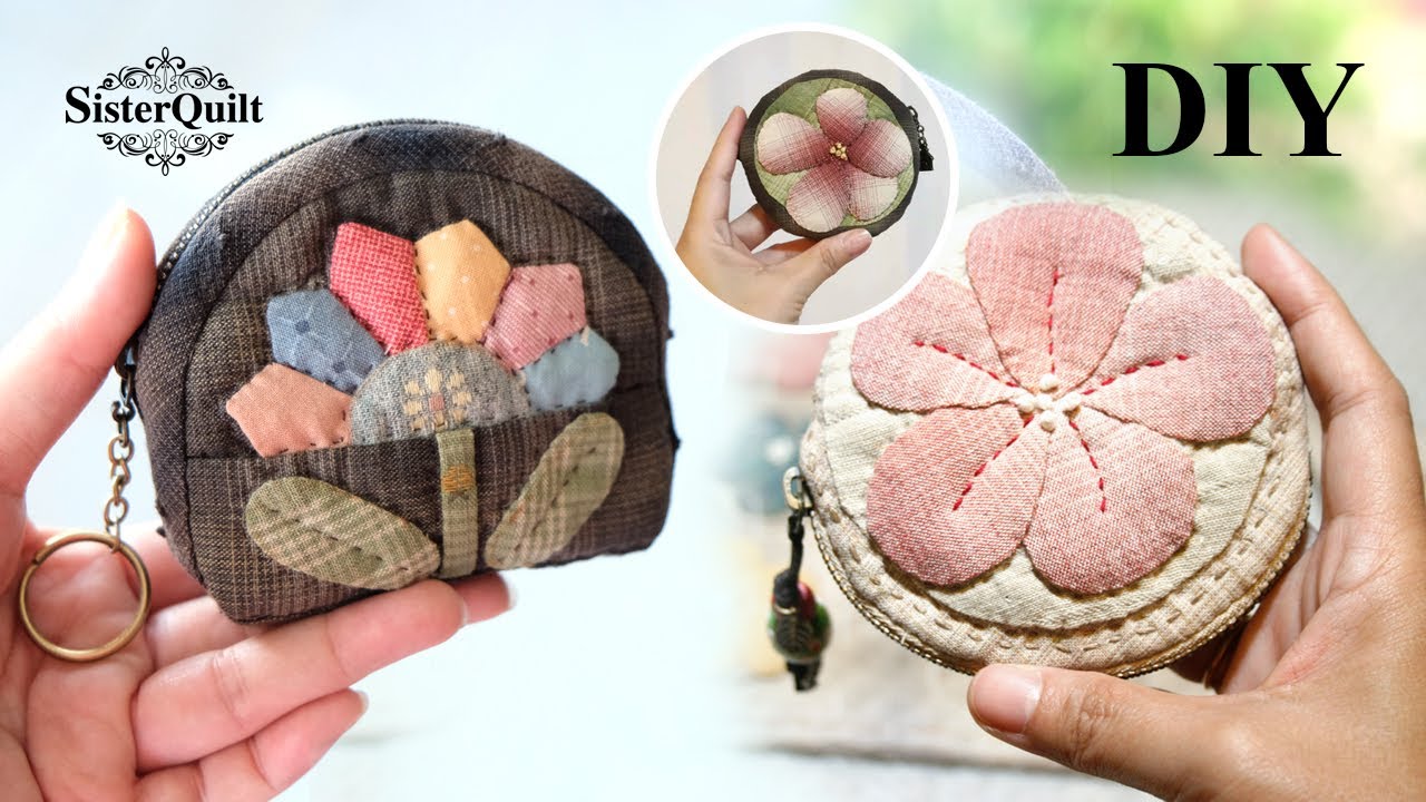 DIY coin purse flower | Tutorial - YouTube