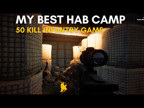 I KILLED THEIR ENTIRE TEAM! MY BEST HAB CAMP! 50 KILL INFANTRY GAME