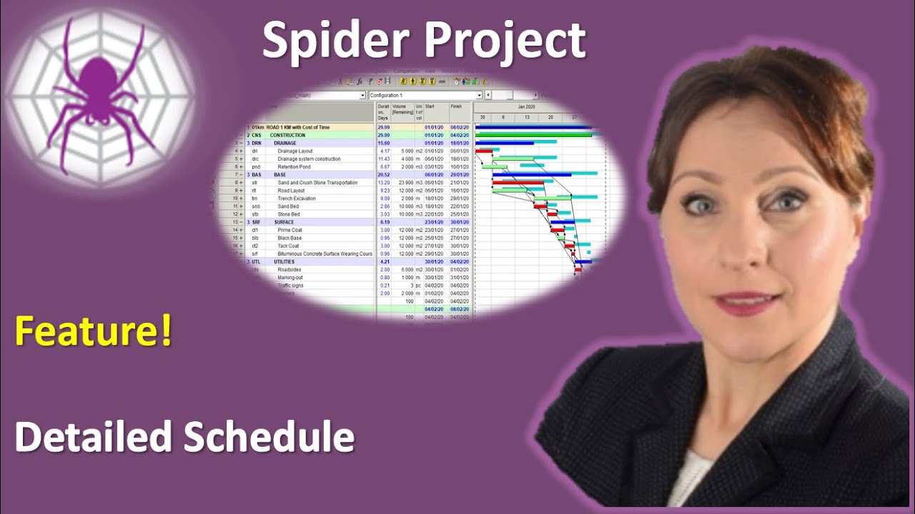 Spider Project Feature - Detailed Schedule - YouTube