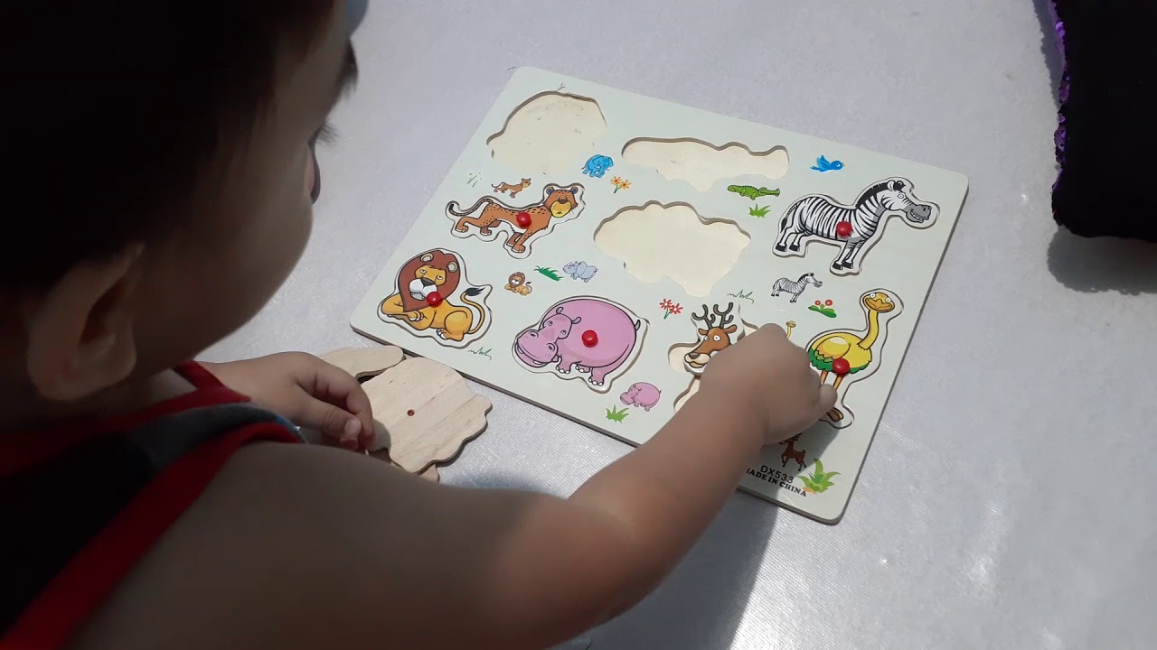 Tyler : Animal puzzle - YouTube