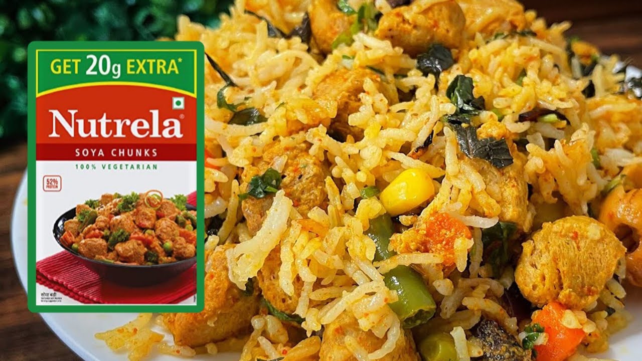 Soya Chunks Biryani SOYA CHUNKS BIRYANI / MEAL MAKER BIRYANI RECIPE