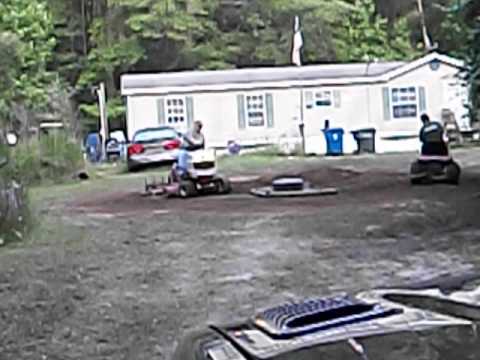 Redneck landscaping - YouTube