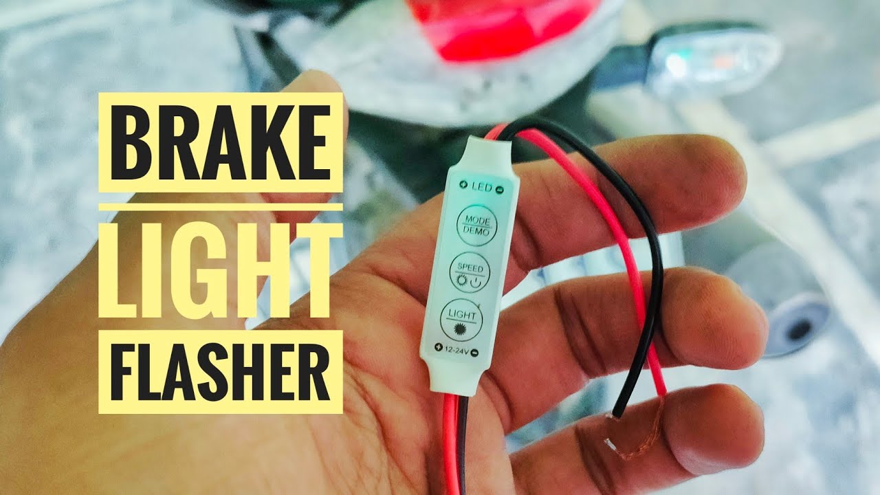 Motorcycle brake light flasher | LED flasher - YouTube