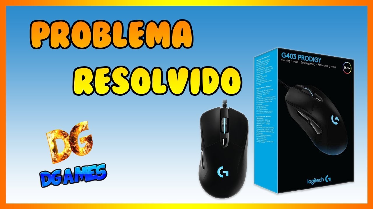 Mouse Logitech G403 acionando a assistência (Problema Resolvido) - YouTube