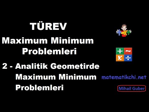 Maximum Minimum Problemleri Konu Anlatımı 2 - Analitik Geometride Maximum Minimum Problemleri ...