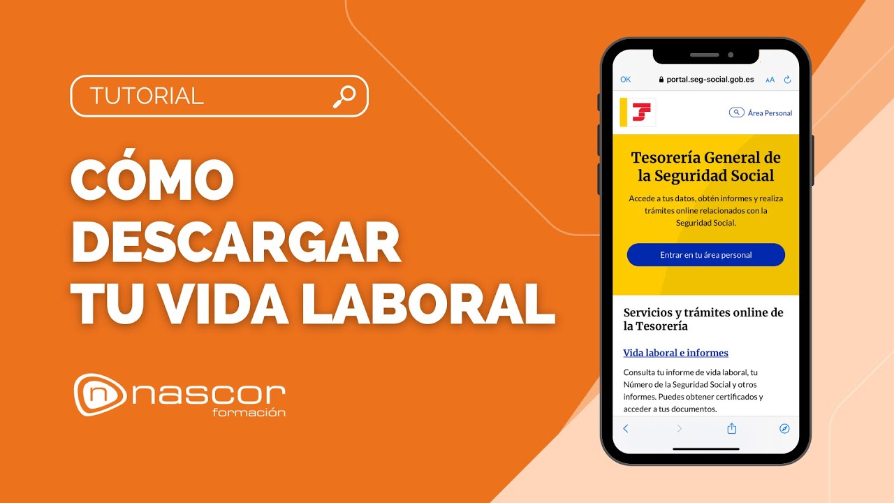 Cómo descargar la Vida Laboral - Nascor Formación Tutoriales - YouTube