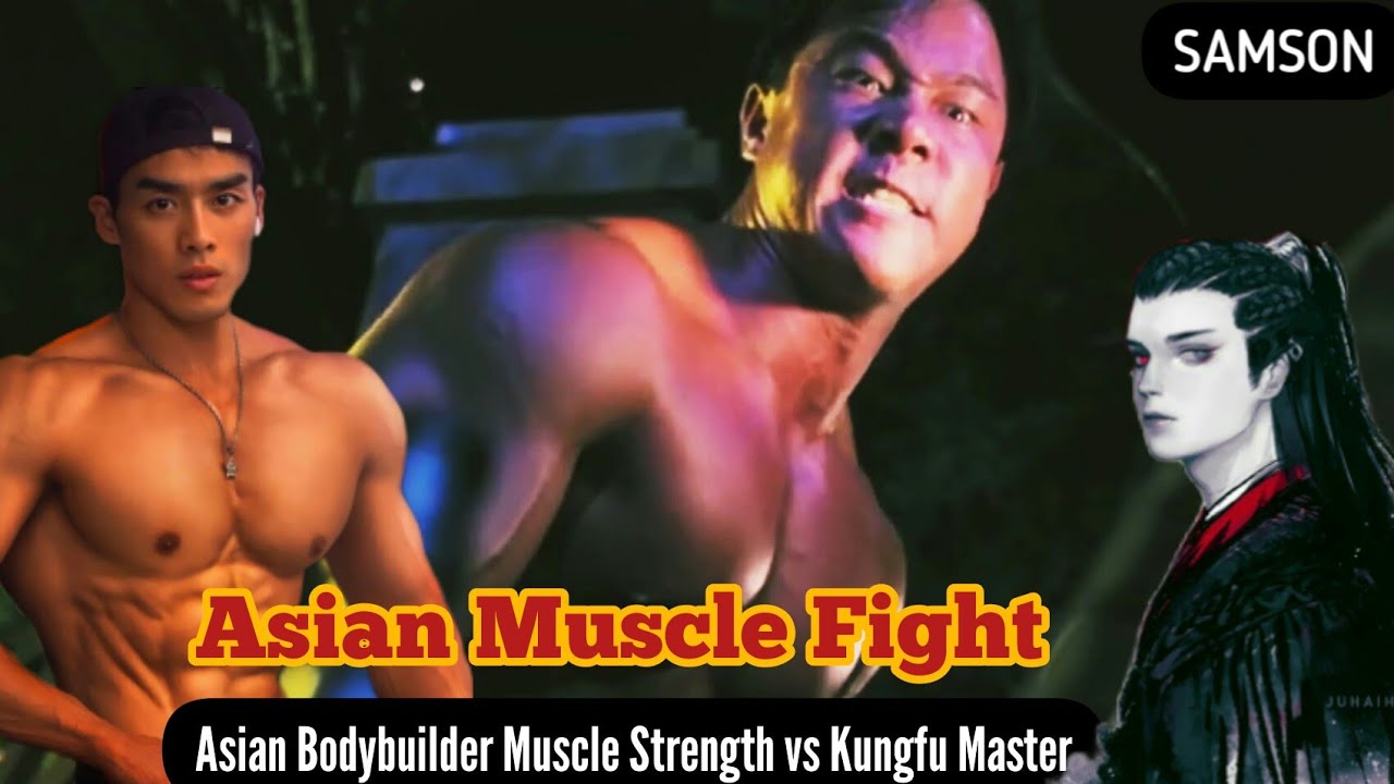 Crazy Fight Bodybuilder Muscle Strength Destroy Kungfu Master - YouTube