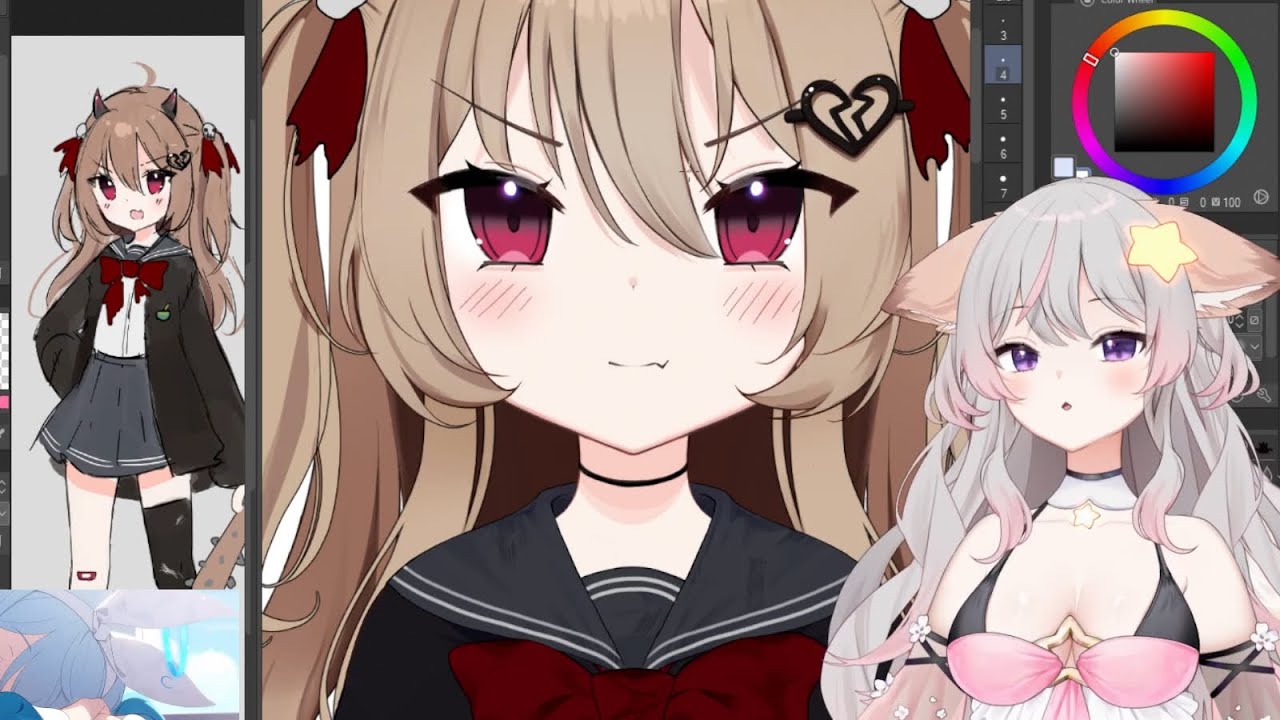 anny works on evil neuro's model design (part 3 - subathon day 50 ...