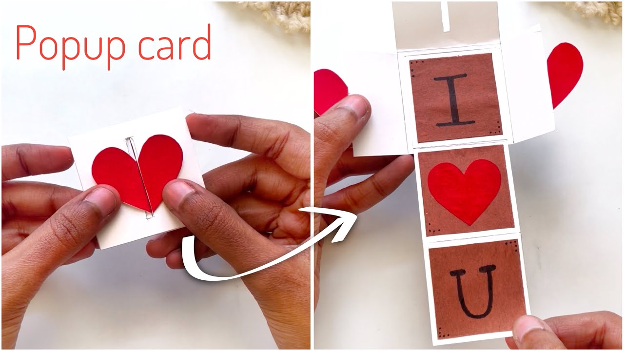 DIY I Love You Card ️🫶🏻| For Beginners | Art beats - YouTube
