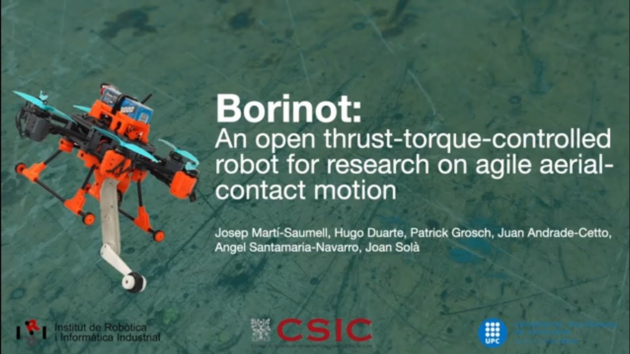 Borinot: an open thrust-torque-controlled robot for research on agile aerial-contact motion ...
