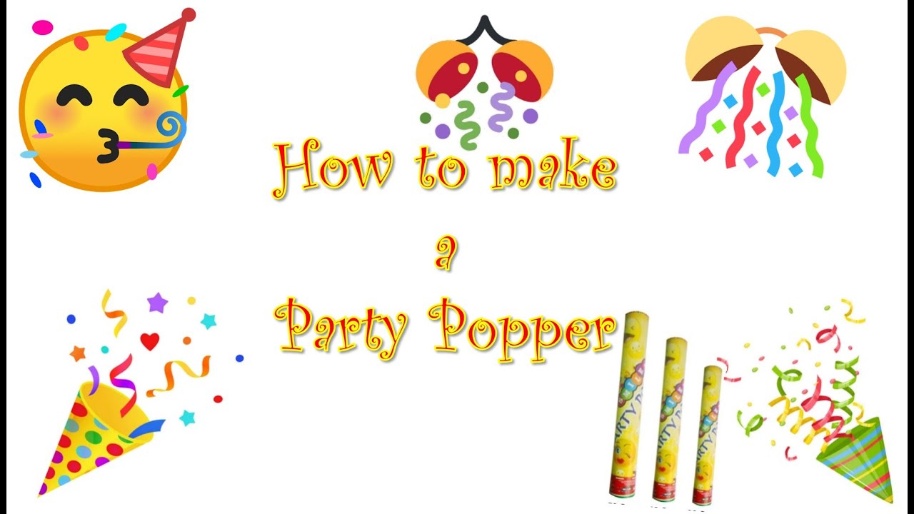 How to make a Party popper at Home by Kunmun - YouTube