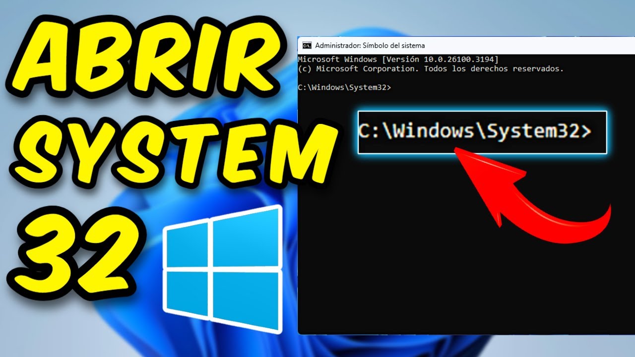Cómo Abrir System32 en CMD (Símbolo del Sistema) Fácil y Rápido - YouTube