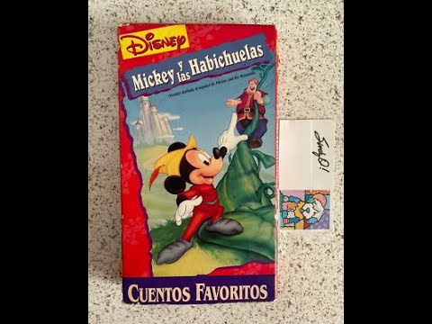 Opening to Disney's Favorite Stories: Mickey and the Beanstalk 1994 or 1995 Spanish Dubbed VHS