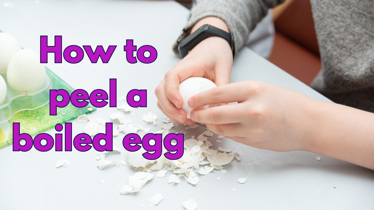 How to peel a boiled egg| Easiest method to peel a boiled egg| simple ...