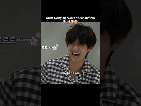 Taehyung wants attention from jikook😆#shorts #vminkook #bts