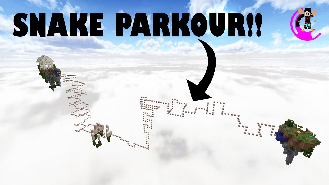 Minecraft: Parkour - JUMPING ON SNAKES - YouTube