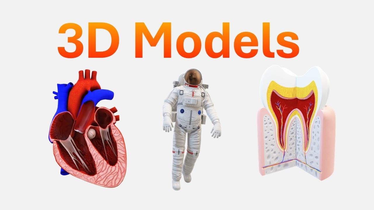 How to add 3d models in PowerPoint - YouTube