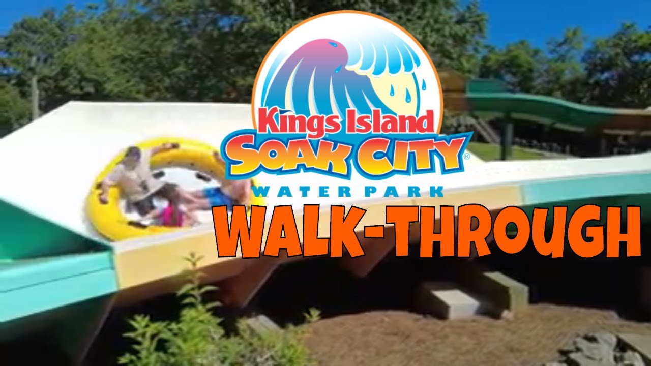 Kings Island Soak City park tour 2021 - YouTube