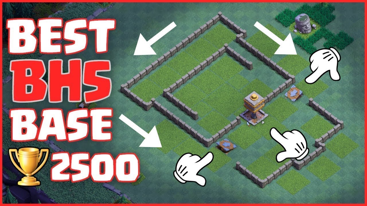 NEW BEST! Builder Hall 5 Base COPY Link 2023!! COC BH5 Trophy Base ...