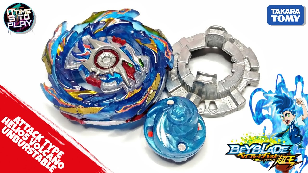 HELIOS VOLCANO ATTACK TYPE & UNBURSTABLE COMBO #Beyblade Burst ...