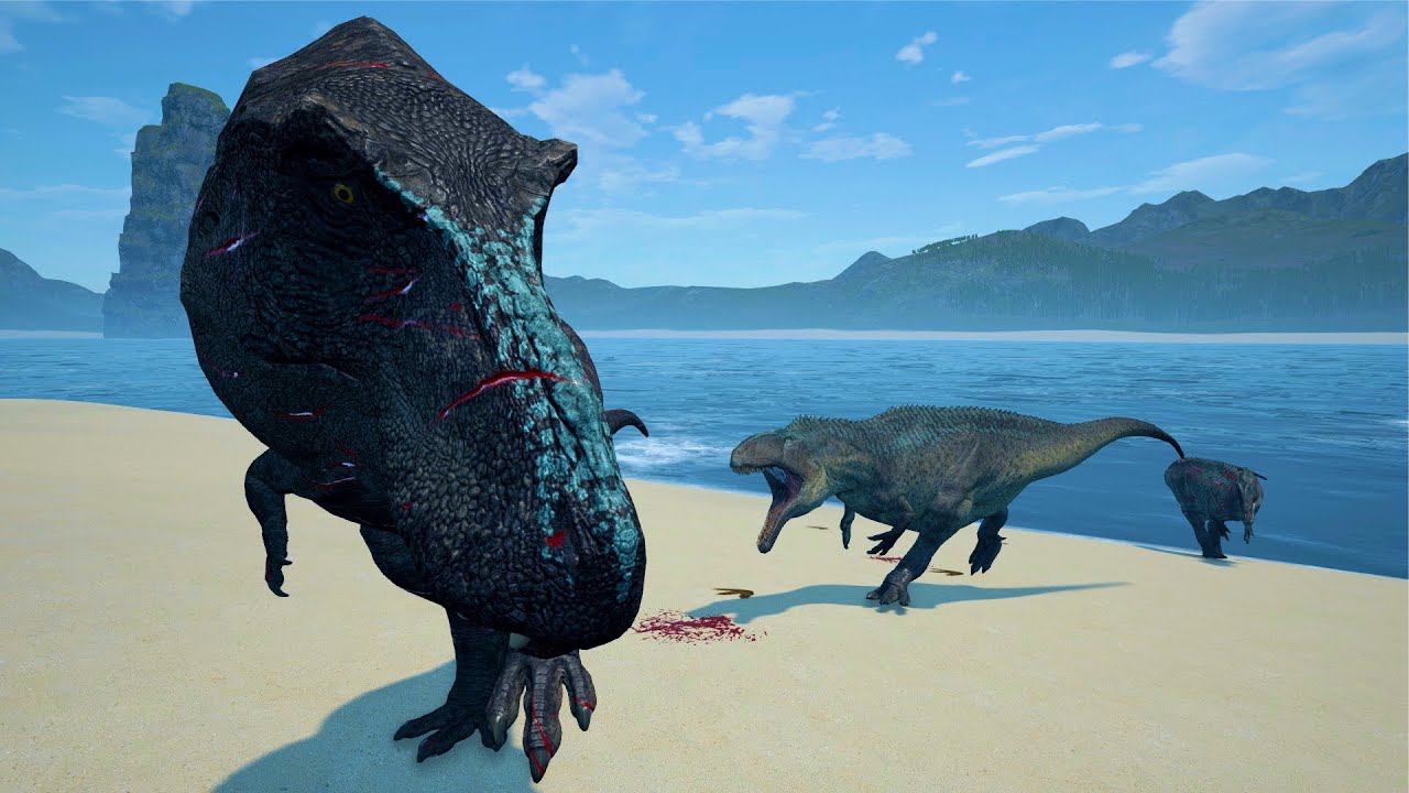 The Isle | Trio de Acro | Trio de Acro e agregados, Combate contra Rex ...