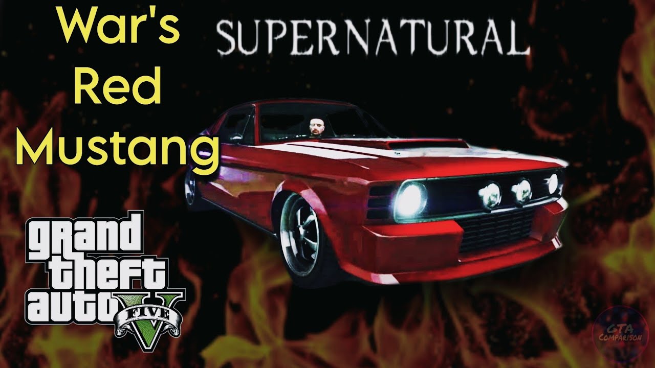 GTA 5 - Supernatural War Red Mustang Car Build - YouTube